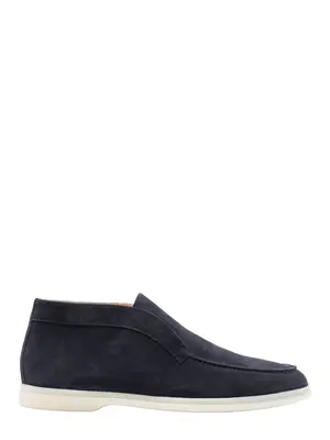 SCAROSSO Leonardo Suede Ankle Boots - Blue