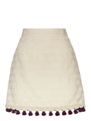 La DoubleJ Baia Jacquard Mini Skirt - Neutrals