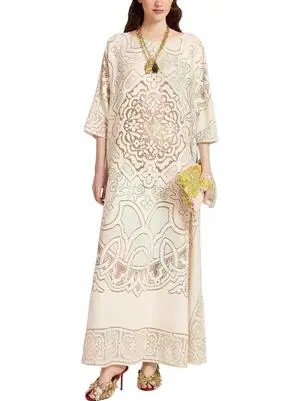 La DoubleJ La DoubleJ Muumuu Maxi Dress Neutrals