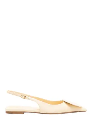 Jacquemus Les Slingback Duelo Plates Ballerina Shoes - Neutrals