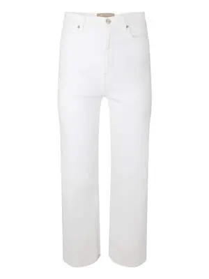 7 For All Mankind Jo High-rise Cropped Jeans - White