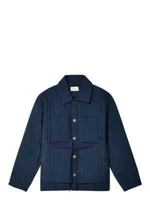 CRAIG GREEN Quilted Shirt Jacket - Blue