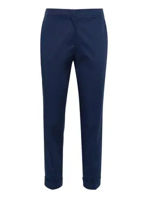 Etro Stretch-cotton Cropped Trousers - Blue