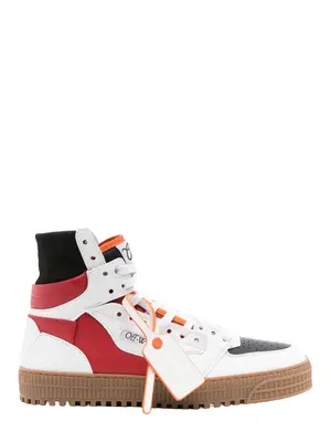 Off-White 3.0 Off Court Leather Sneakers - Red