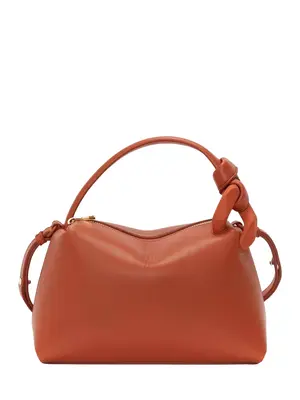JW Anderson Small Corner Leather Crossbody Bag - Brown