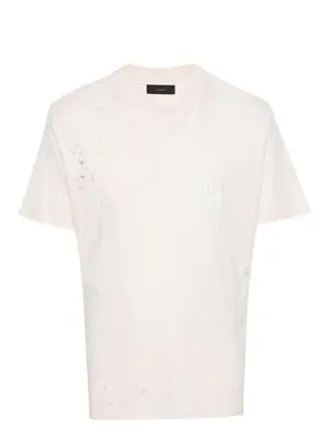 Amiri Shotgun Logo-print T-shirt - Neutrals
