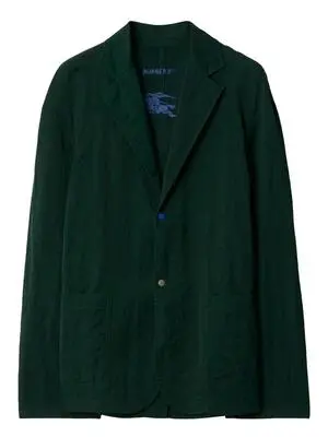 Burberry Notched-lapels Single-breasted Blazer - Green