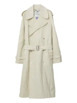 Burberry Double-breasted Belted Trench Coat - Neutrals
