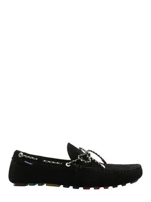 Paul Smith Springfield Suede Boat Shoes Black