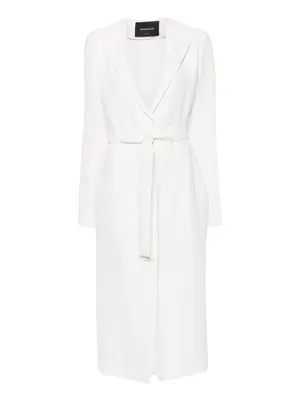 Fabiana Filippi Belted Coat - White