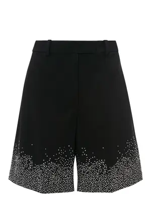JW Anderson Crystal-embellished Tailored Shorts - Black