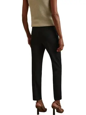 REISS Joanne Slim Fit Tailored Trousers - Black