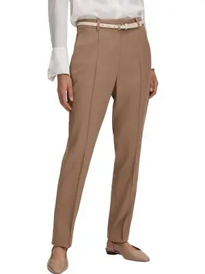 REISS Wren Petite Slim Fit Suit Trousers - Mink Neutral
