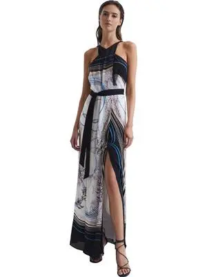 REISS Jewel Print Maxi Dress