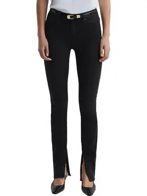 Paige Constance Slim Fit Split Hem Jeans - Slater