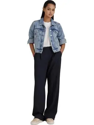 REISS Eden Wide Leg Trousers