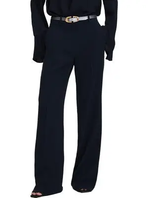 REISS Reiss Margeaux Wide Leg Suit Trousers Navy