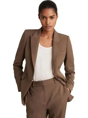 REISS Gabi Tailored Suit Blazer - Mink Neutral