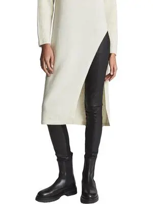 REISS Thea Leather Chelsea Boots - Black
