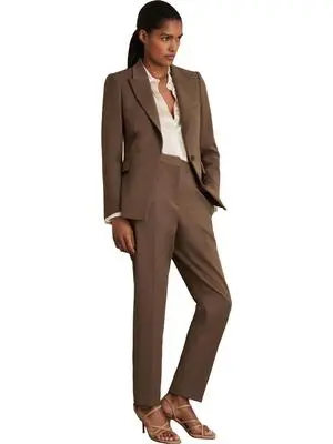 REISS Gabi Slim-fit Suit Trousers - Mink Neutral