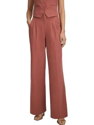Paige Merano Wide-leg Trousers - Dusk Pink