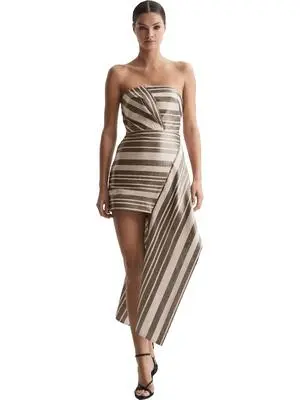 ACLER Acler Striped Strapless Mini Dress