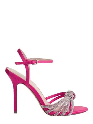 REISS Estel Embellished Heeled Sandals Pink
