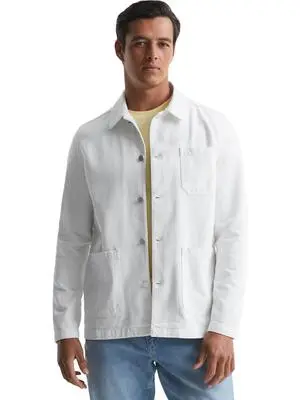 REISS Distant Cotton Twill Worker Jacket