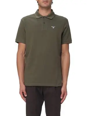 Barbour Cotton Polo Shirt With Logo Green