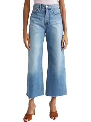 Veronica Beard Taylor High-waisted Wide-leg Jeans - Enough Said