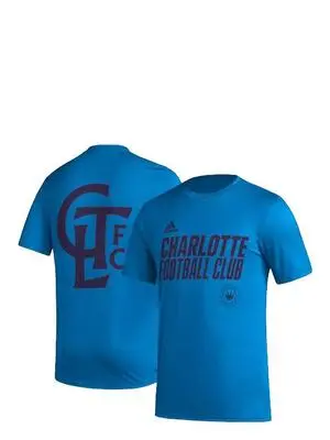 Adidas Charlotte Fc Team Jersey Hook Aeroready T-shirt - Blue