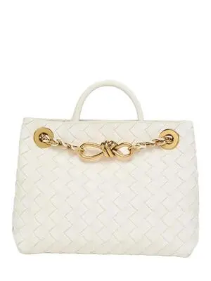 Bottega Veneta Small Andiamo Shoulder Bag Alabaster