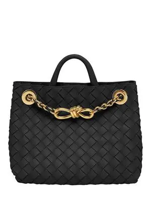 Bottega Veneta Small Andiamo Shoulder Bag - Black