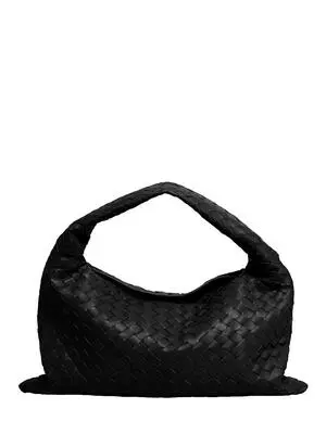 Bottega Veneta Hop Hobo Bag - Black