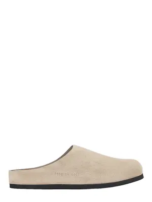 COMMON PROJECTS Suede Clog - Taupe