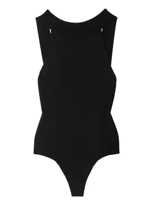 Khaite Campagna Open-back Thong Bodysuit - Black