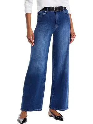 FRAME LE Slim Palazzo High-Rise Wide Leg Jeans Thunderstorm