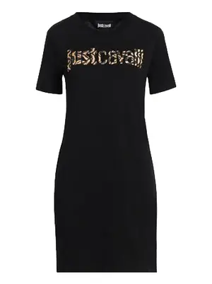 Just Cavalli Mini T-shirt Dress - Black