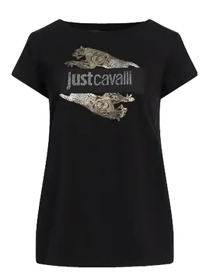 Just Cavalli Logo-print T-shirt - Black