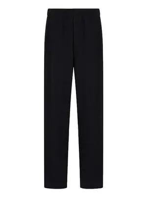 Giorgio Armani Technical Waffle Trousers - Black