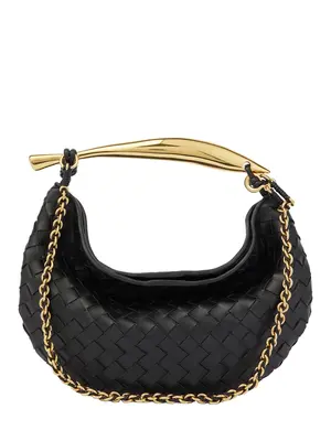 BOTTEGA VENETA Bottega Veneta Sardine Chain Intrecciato Leather Shoulder Bag