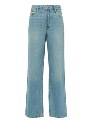 RE/DONE Re/Done Mid-Rise Straight Leg Jeans