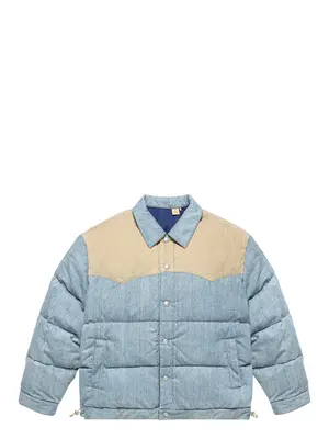 CLOT X Levi's Reversible Denim Puffer Jacket - Blue