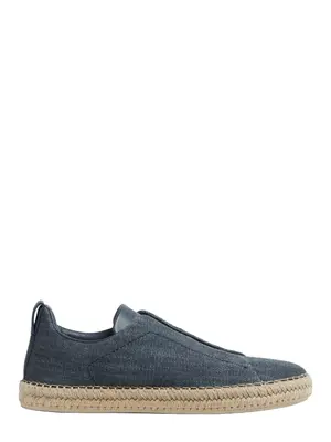 Zegna Triple Stitch Espadrilles - Blue