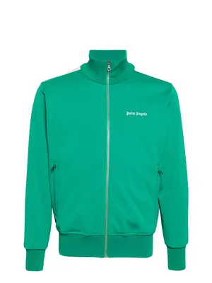 Palm Angels Logo-embroidered Track Jacket - Green