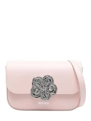 Kenzo Boke Flower Leather Crossbody Bag - Pink