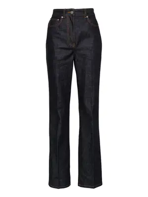 FERRAGAMO High-rise Wide-leg Jeans - Blue