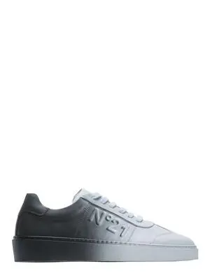 N°21 Gradient-effect Leather Sneakers - Black