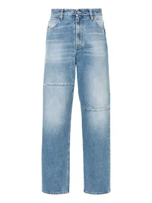 MAISON MARGIELA Panelled Tapered-leg Jeans - Blue