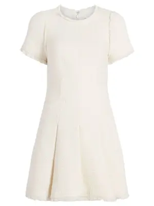 Cinq À Sept Nova Tweed Mini Dress - Neutrals